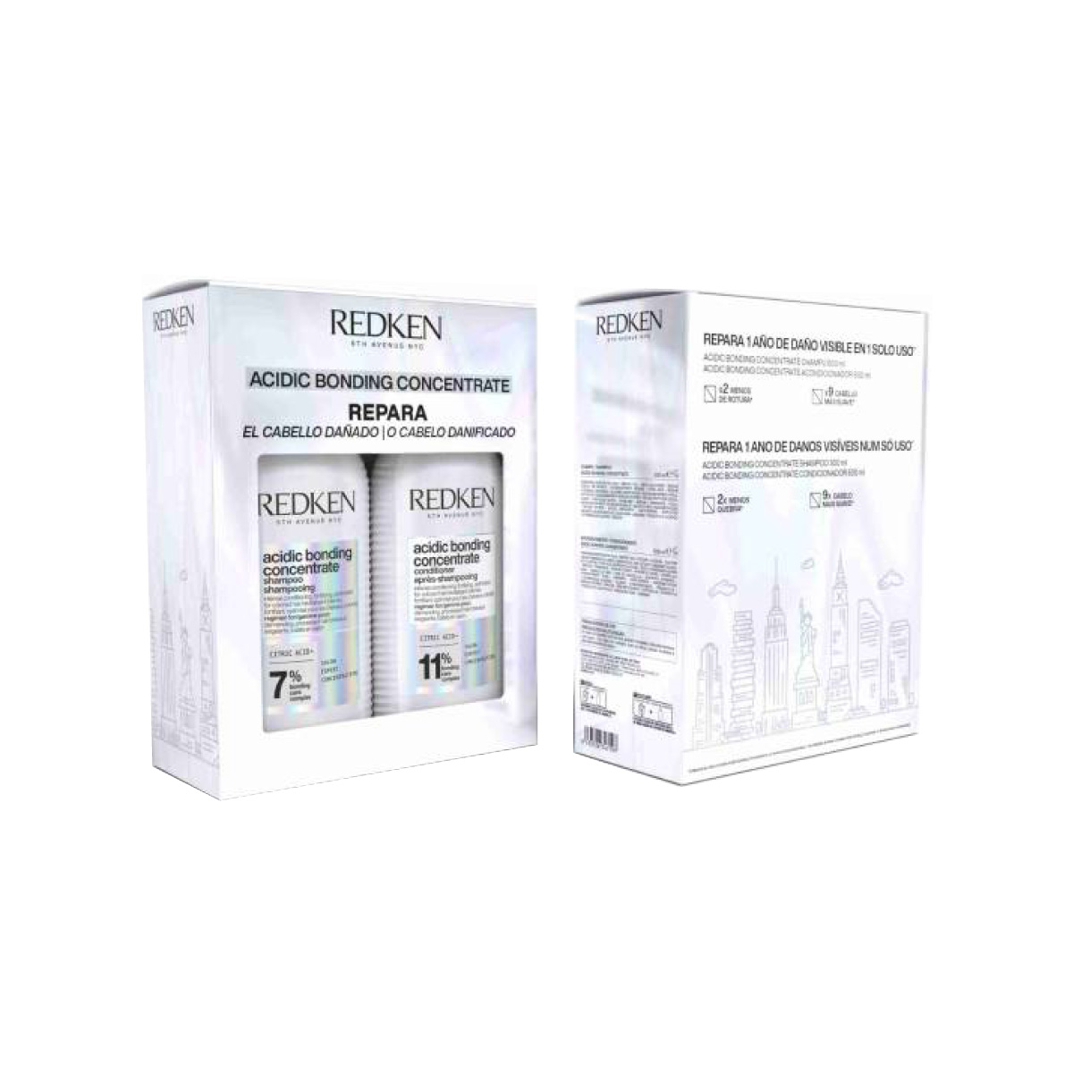 Redken Coffret Spring Acidic Bonding Concentrate (500ml+500ml) - SANJAM ...